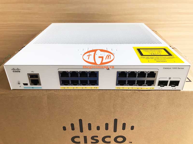 C1000-16P-E-2G-L Cisco Catalyst 1000 16 Ports GE PoE+ 120W,