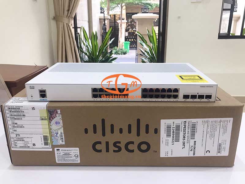 C1000-24T-4G-L Cisco Catalyst 1000 24 Ports GE , 4x1G SFP,
