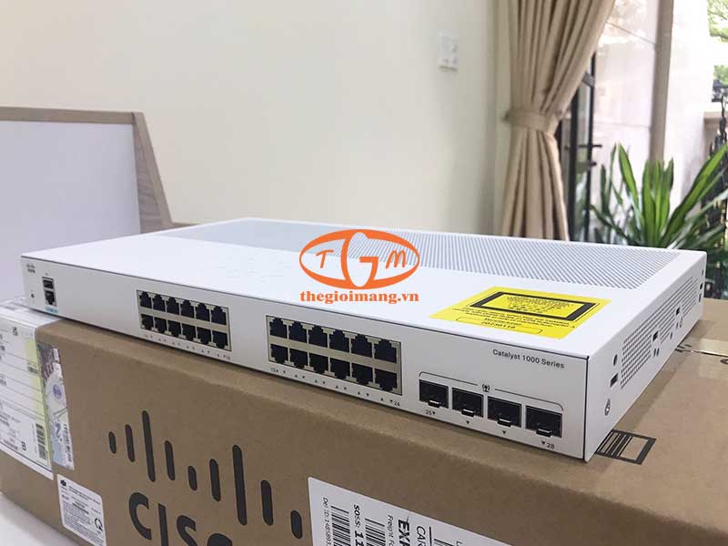 C1000-24T-4G-L Cisco Catalyst 1000 24 Ports GE , 4x1G SFP,