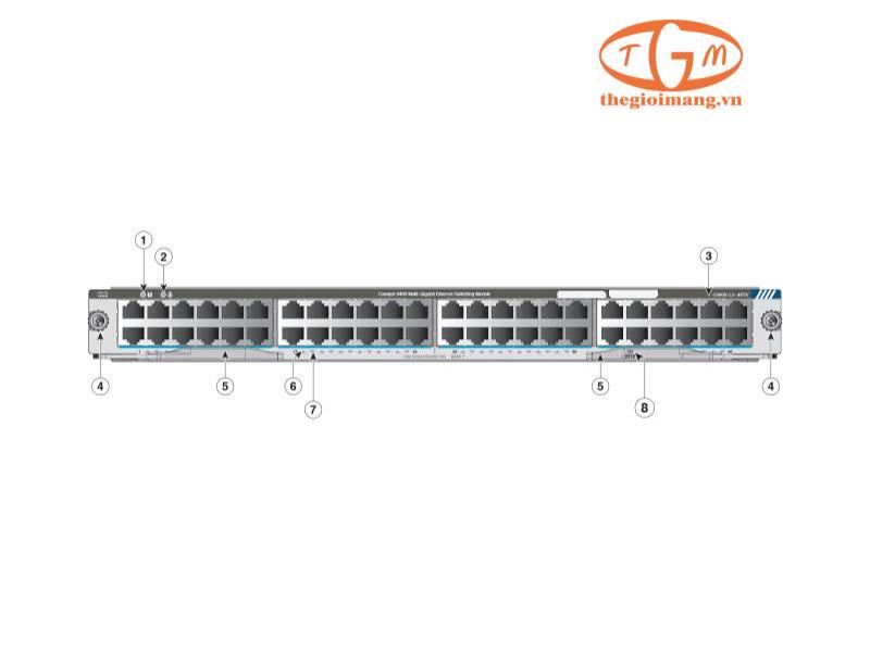 Module dòng Cisco C9400-LC-48TX – 48 cổng Multigigabit RJ-45 cho ...